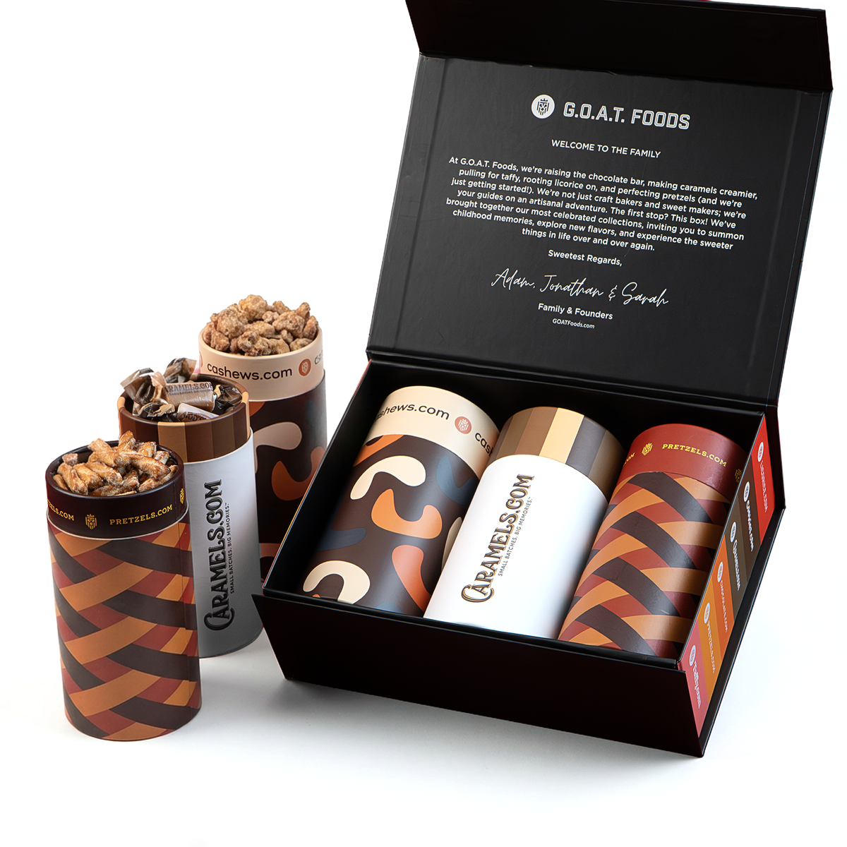 Sweet Combo - 3 Tube Box – Pretzels.com